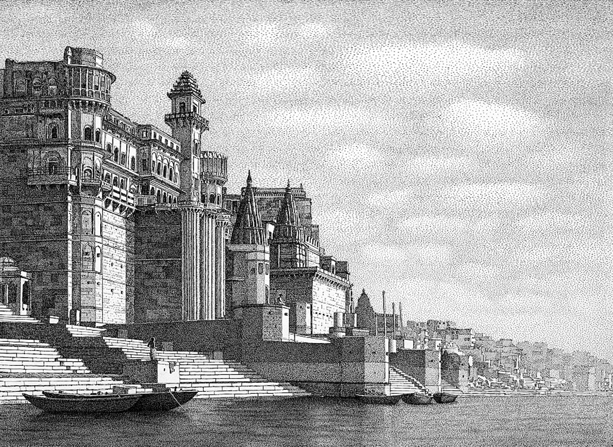 Banaras Ghat - Rhythm Art Gallery