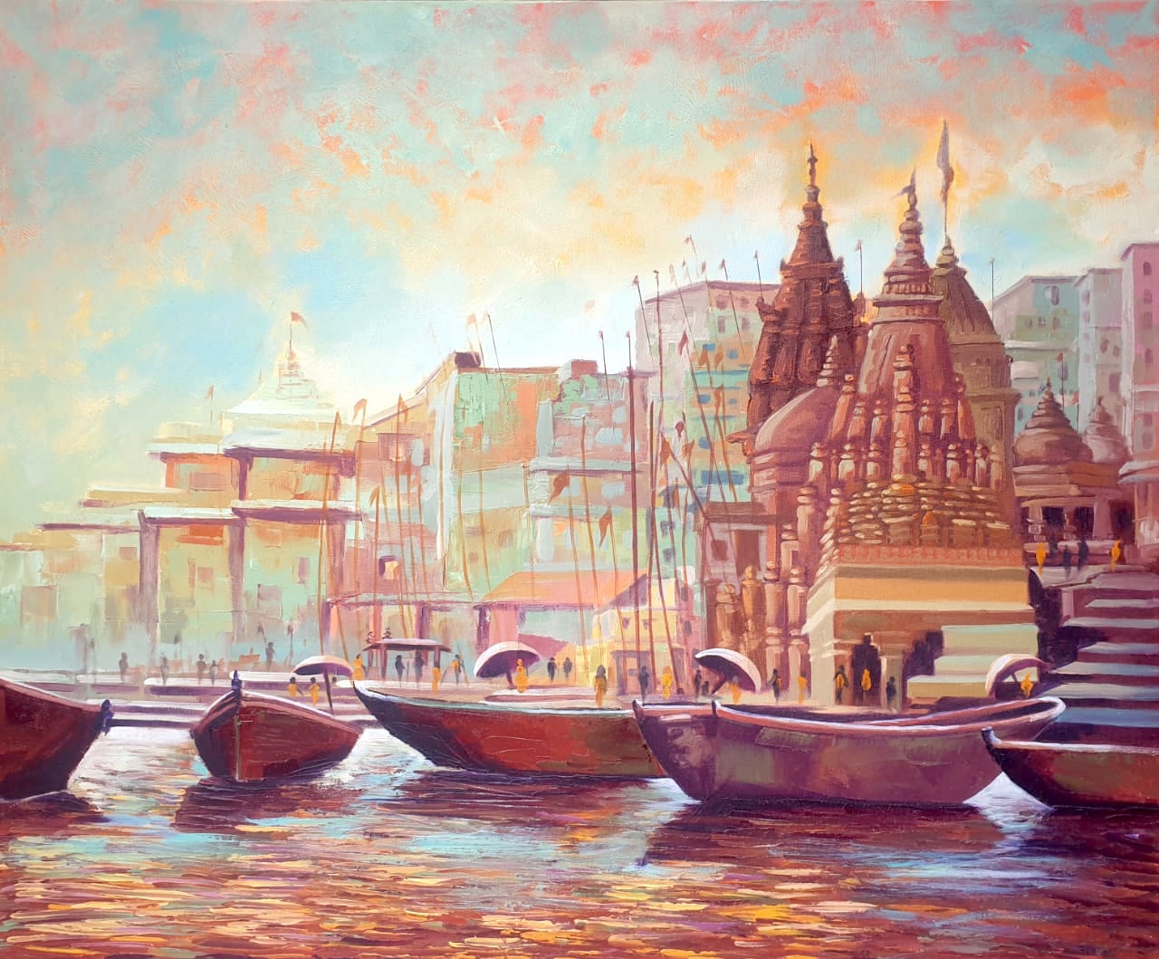 Banaras Ghat - Rhythm Art Gallery